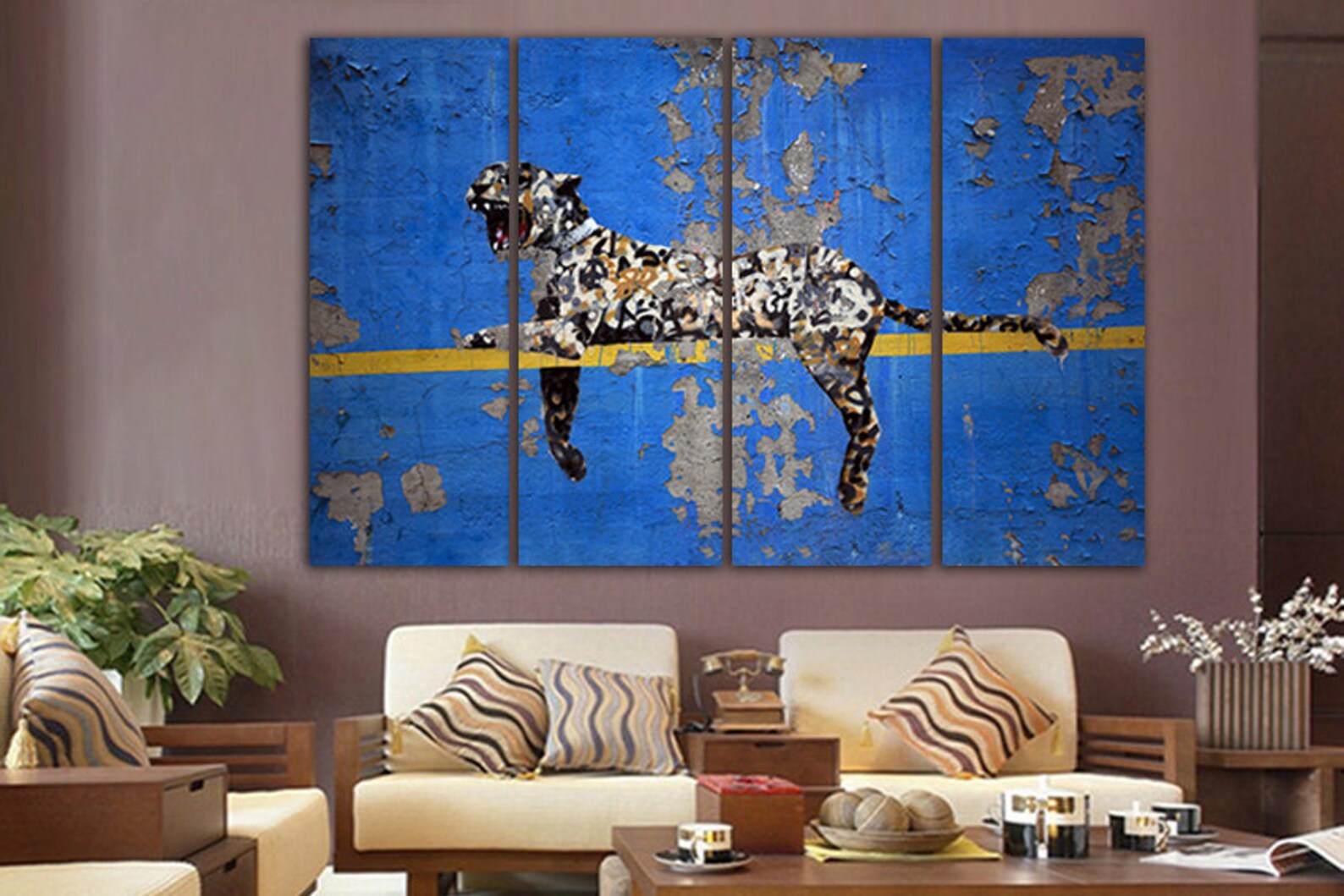 Cheetah canvas Leopard wall art Bronx zoo art Print art animal | Etsy