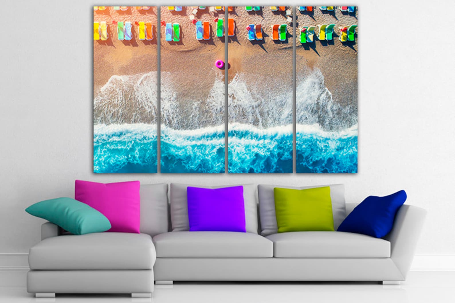 Water Canvas Beach Art Prints Nature Decor Ocean Wave Art Ocean Print ...