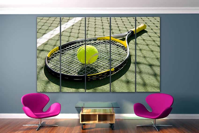 Tennis Canvas Tennis Player Art Sports Art Prints Game Wall Decor ...