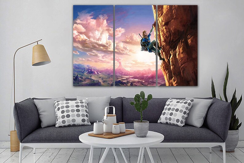 Legend Zelda Wall Art Canvas Game Poster Zelda Print Game Room Décor ...