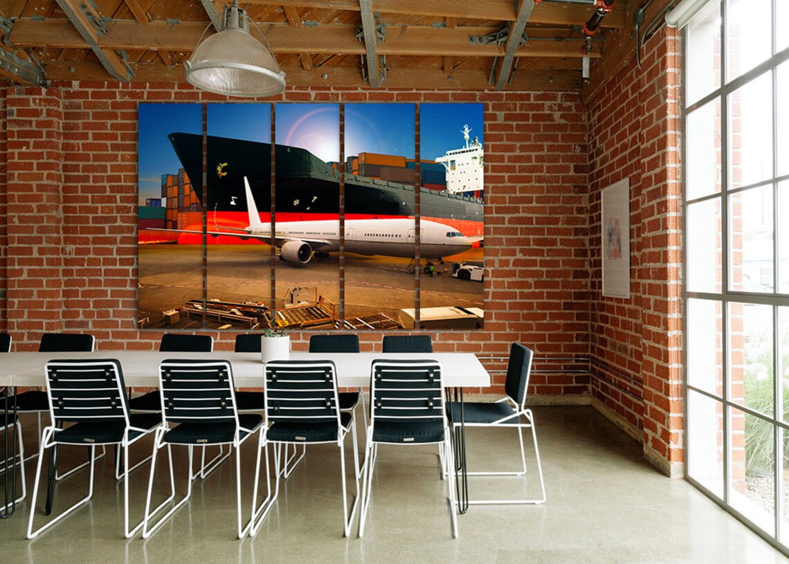 Transportation and Logistics for Wall Decor Airplanes Wall Art Ships ...