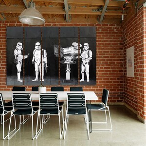 Stormtrooper Canvas Filming Decor Graffiti Wall Art Stormtrooper Art ...