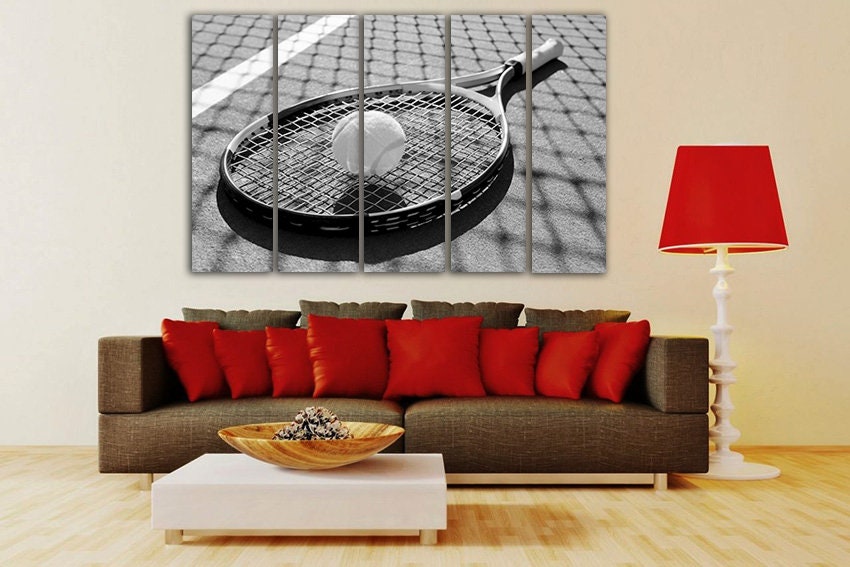 Tennis Canvas Tennis Player Art Sports Art Prints Game Wall - Etsy