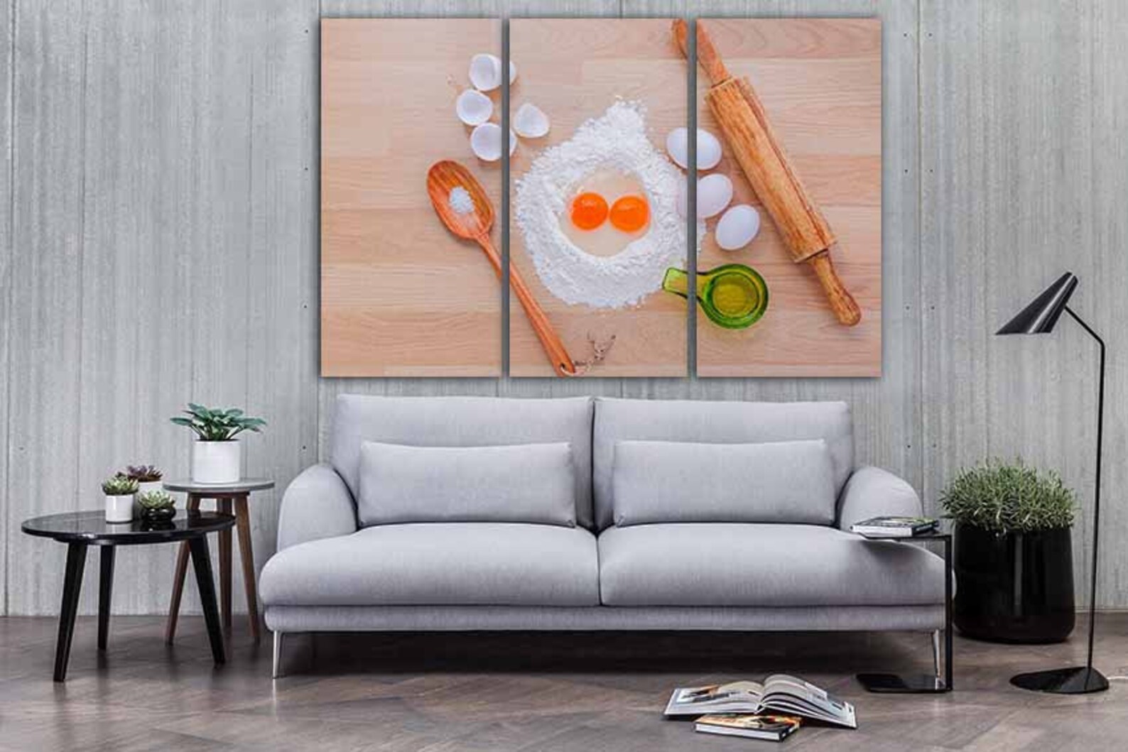 Food Canvas Flour Décor Food Wall Art Egg Décor Cook Gifts Art Pastry ...
