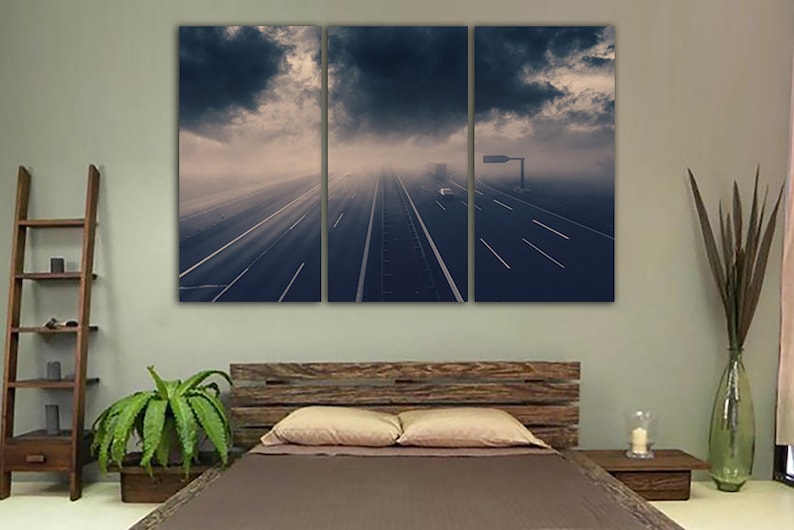 Highway Canvas Road Print Roadway Wall Decor Travel Gift Road - Etsy