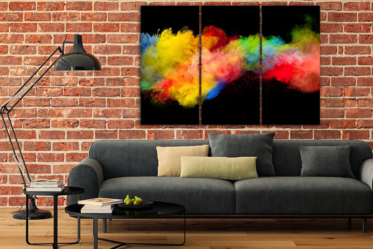 Paint Explosion Art Abstraction Canvas Abstract Painting - Etsy