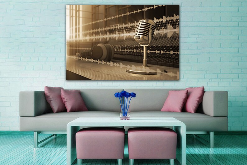 Audio Canvas Modern Wall Decor Equipment Decor Radio Art Dj - Etsy