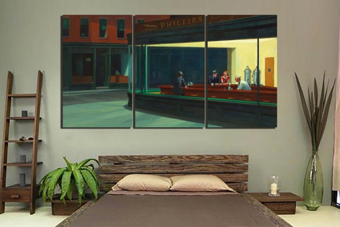 Nighthawks Canvas Edward Hopper Painting Print Hopper - Etsy