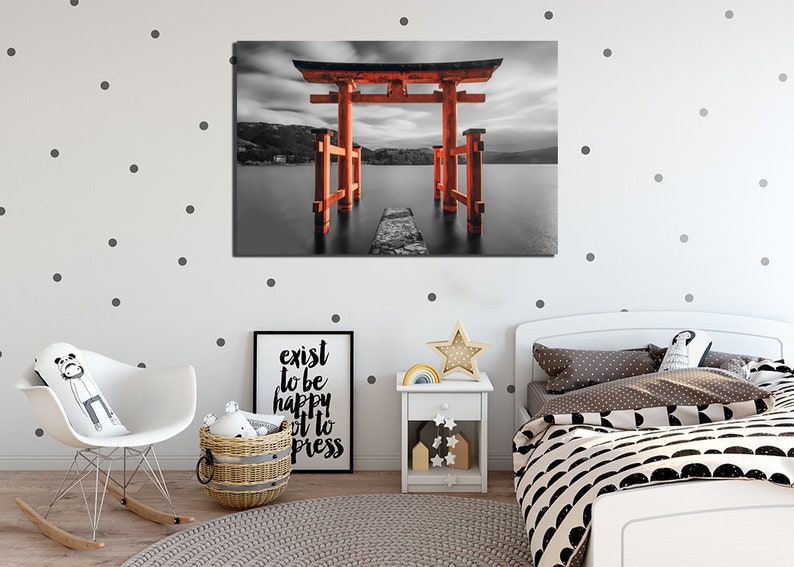 Torii Canvas Torii Gate Print Japan Wall Art Itsukushima Shrine ...