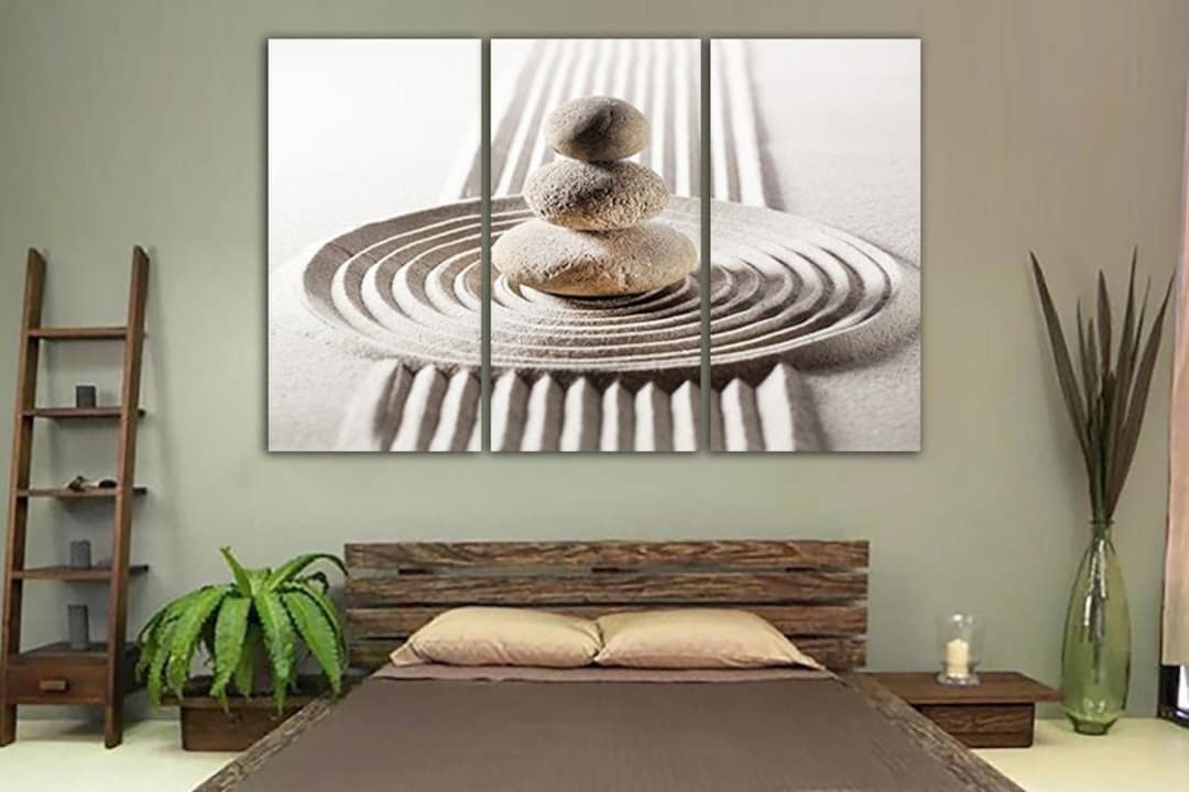 Zen Canvas Art Relaxing Decor Zen Stones Wall Art Yoga Center Painting ...