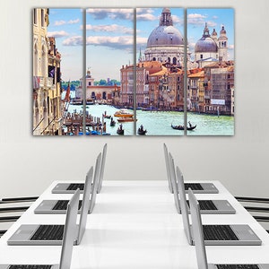 Venice Canvas Italy Wall Art Venice Canal Cityscape Decor Italy Décor ...
