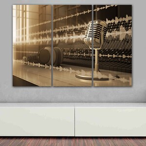 Audio Canvas Modern Wall Decor Equipment Decor Radio Art Dj Decor Music ...