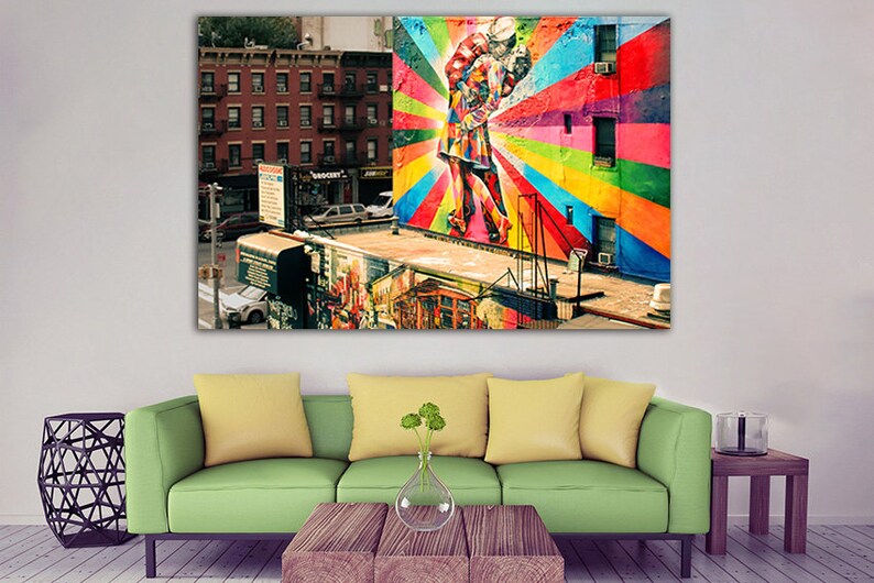 Graffiti Canvas Street Wall Art Mural Poster Love Graffiti Street Art ...