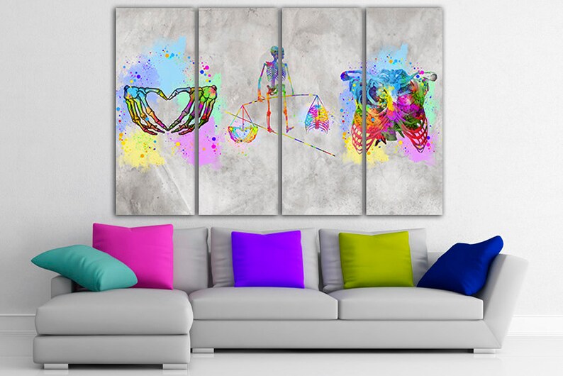 Human Hands Prints Rib Cage Anatomy Chiropractic Gifts | Etsy