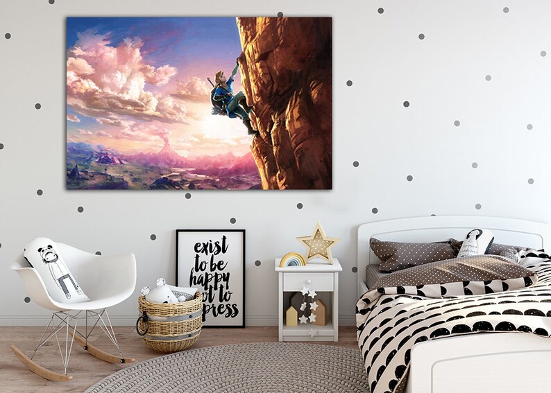 Legend Zelda Wall Art Canvas Game Poster Zelda Print Game Room Décor ...