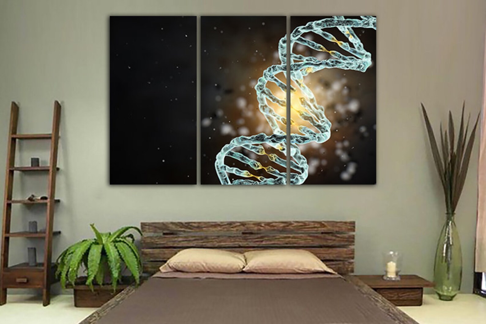 Dna Canvas Set Wall Art Canvas Science Decor Medical Anatomy - Etsy
