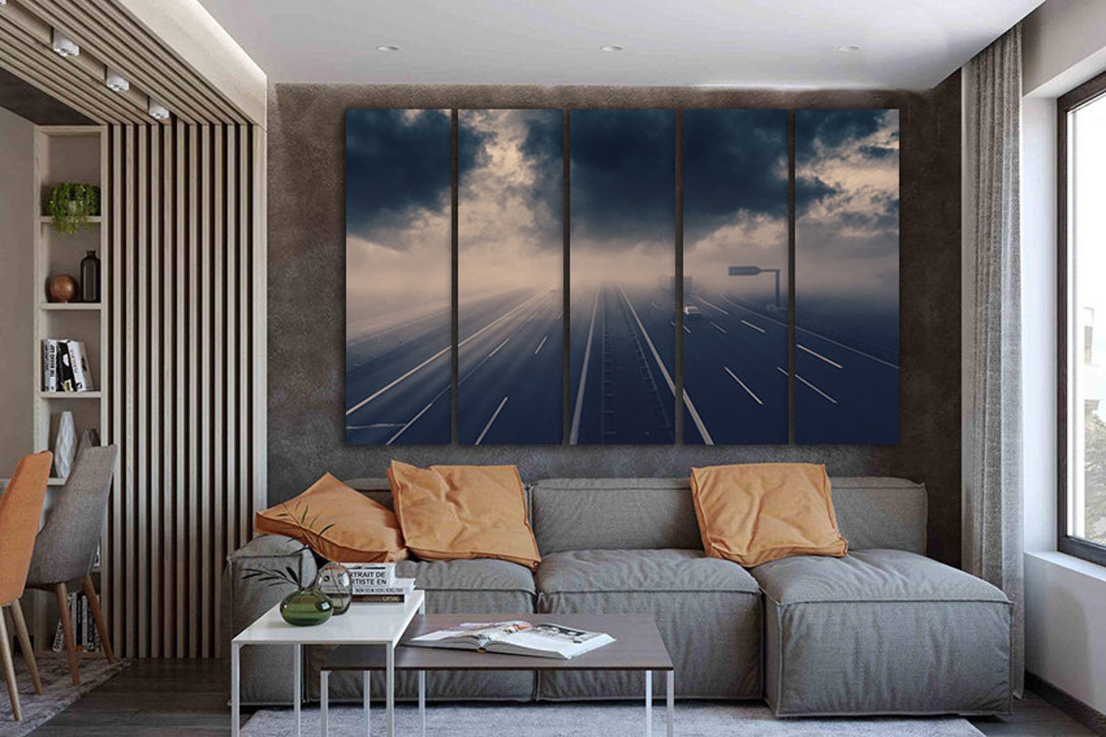 Highway Canvas Road Print Roadway Wall Decor Travel Gift Road - Etsy