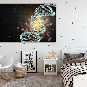 Dna Canvas Set Wall Art Canvas Science Decor Medical Anatomy Art ...