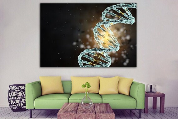 Dna canvas set Wall art canvas Science decor Medical anatomy | Etsy