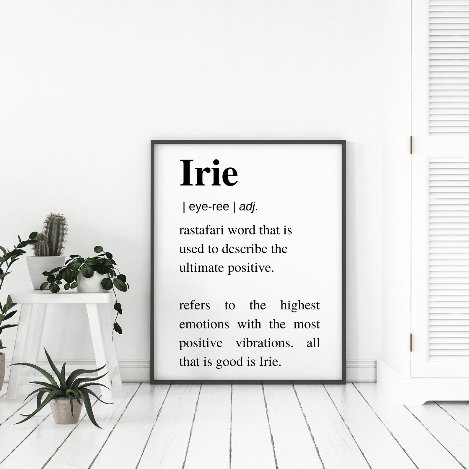Irie Definition Print Reggae Bob Marley Rasta Print | Etsy