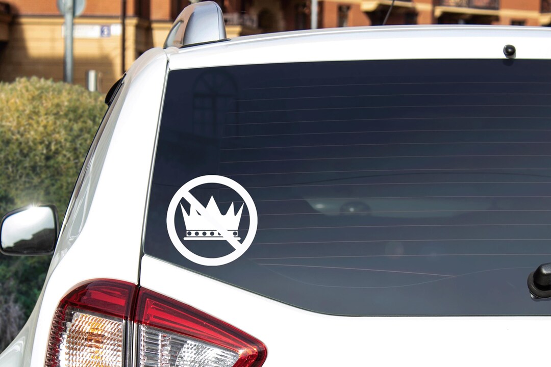 No Kings Vinyl Decal, Anti Trump Car Sticker, Political Bumper Decal - Etsy