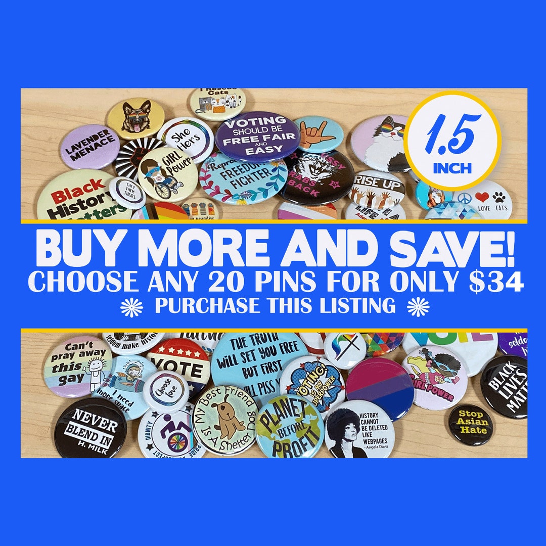 LGBTQ Gay Pride Pins BLM Pins Feminist Pins Campaign Pins Protest Pins ...