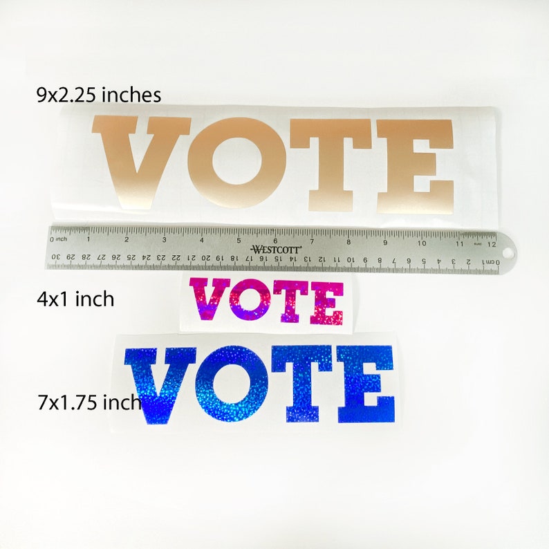 Vote Sticker Car Window Decal for Laptops Bottles Multiple - Etsy