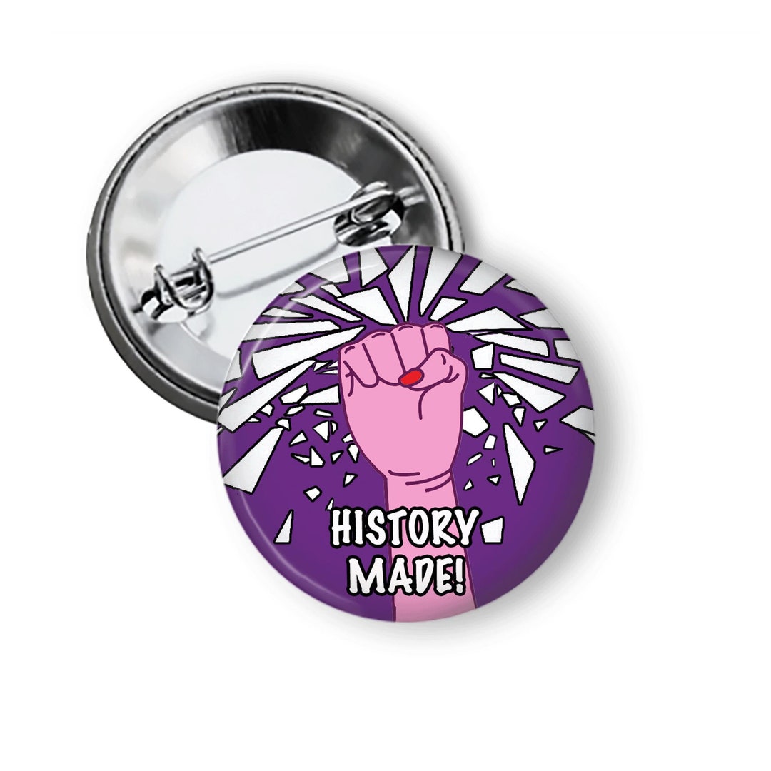 Glass Ceiling Pin Kamala Harris Glass Ceiling Button or Fridge Magnet ...