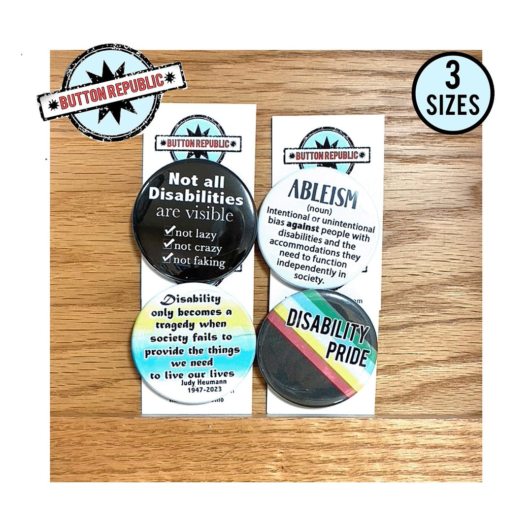 Set of Disability Pins Invisible Disability Pin Ableism Pins Disability ...