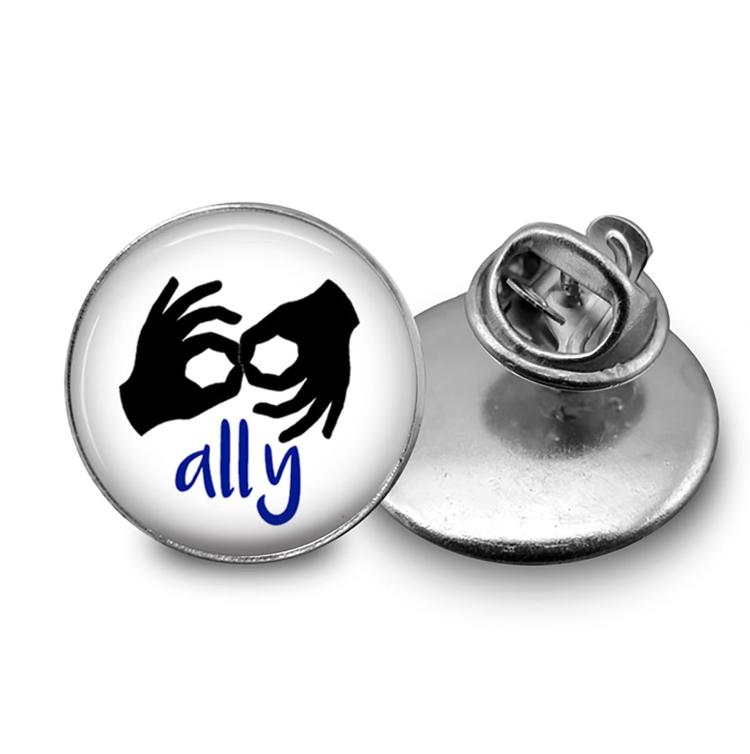 ASL Ally American Sign Language Ally Symbol Lapel Pin - Etsy