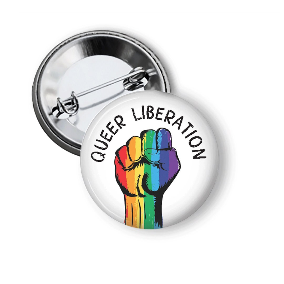 Gay Pins Queer Liberation Pin LGBTQIA Pin Rainbow Buttons Gay Pride ...