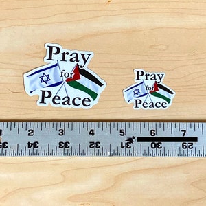 Israel and Palestine Sticker Middle East Peace Sticker Israel and ...