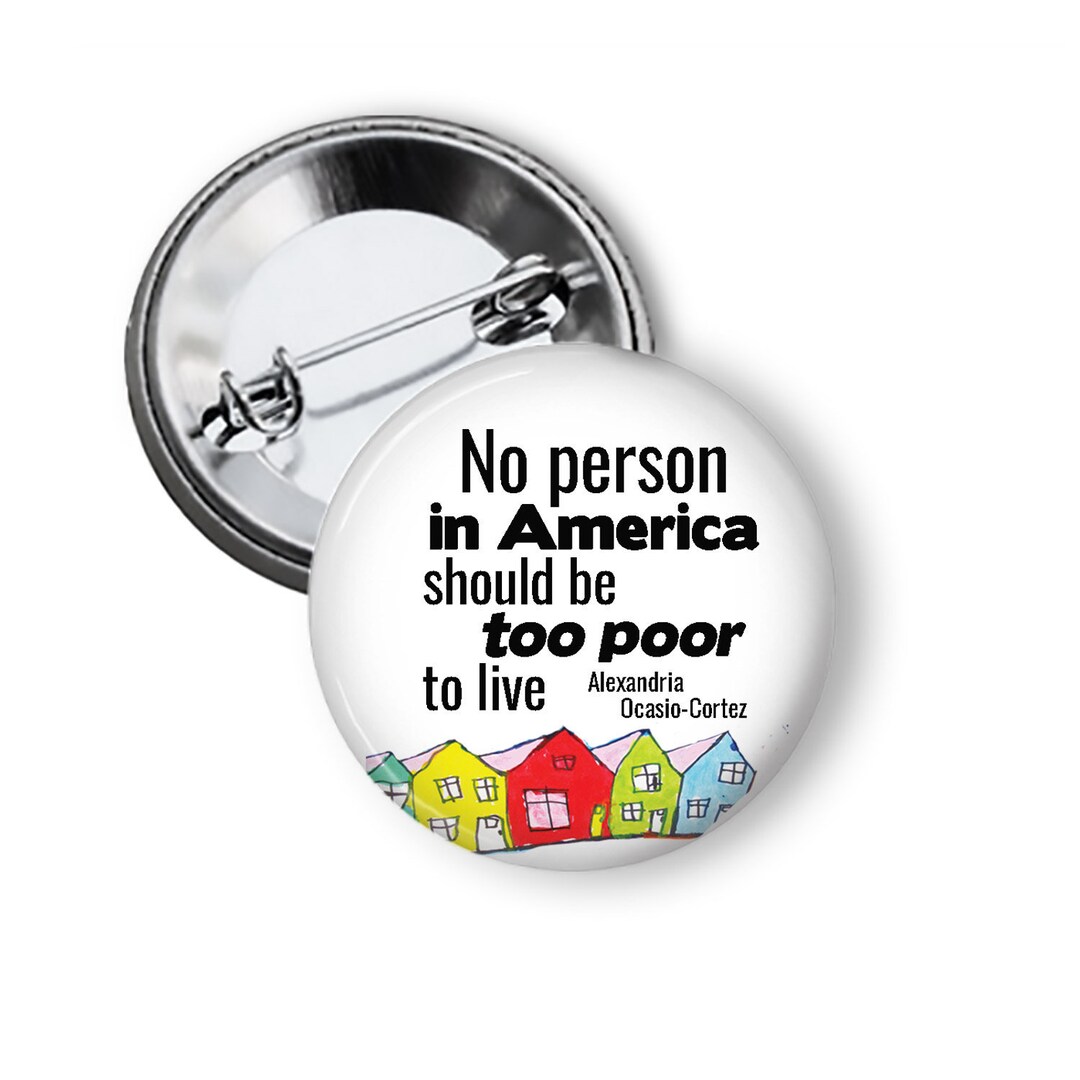 Alexander Ocasio Cortez Button AOC Quote Pin B111 - Etsy