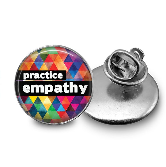Practice Empathy Colorful Lapel Pin | Etsy