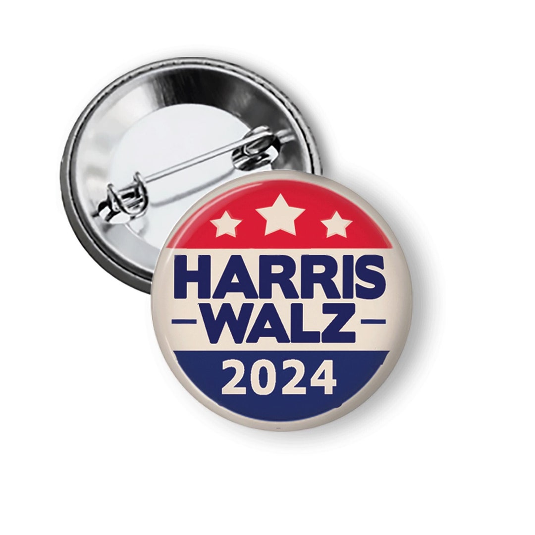 Kamala Harris Tim Walz Campaign Buttons 2024 Presidential Election ...