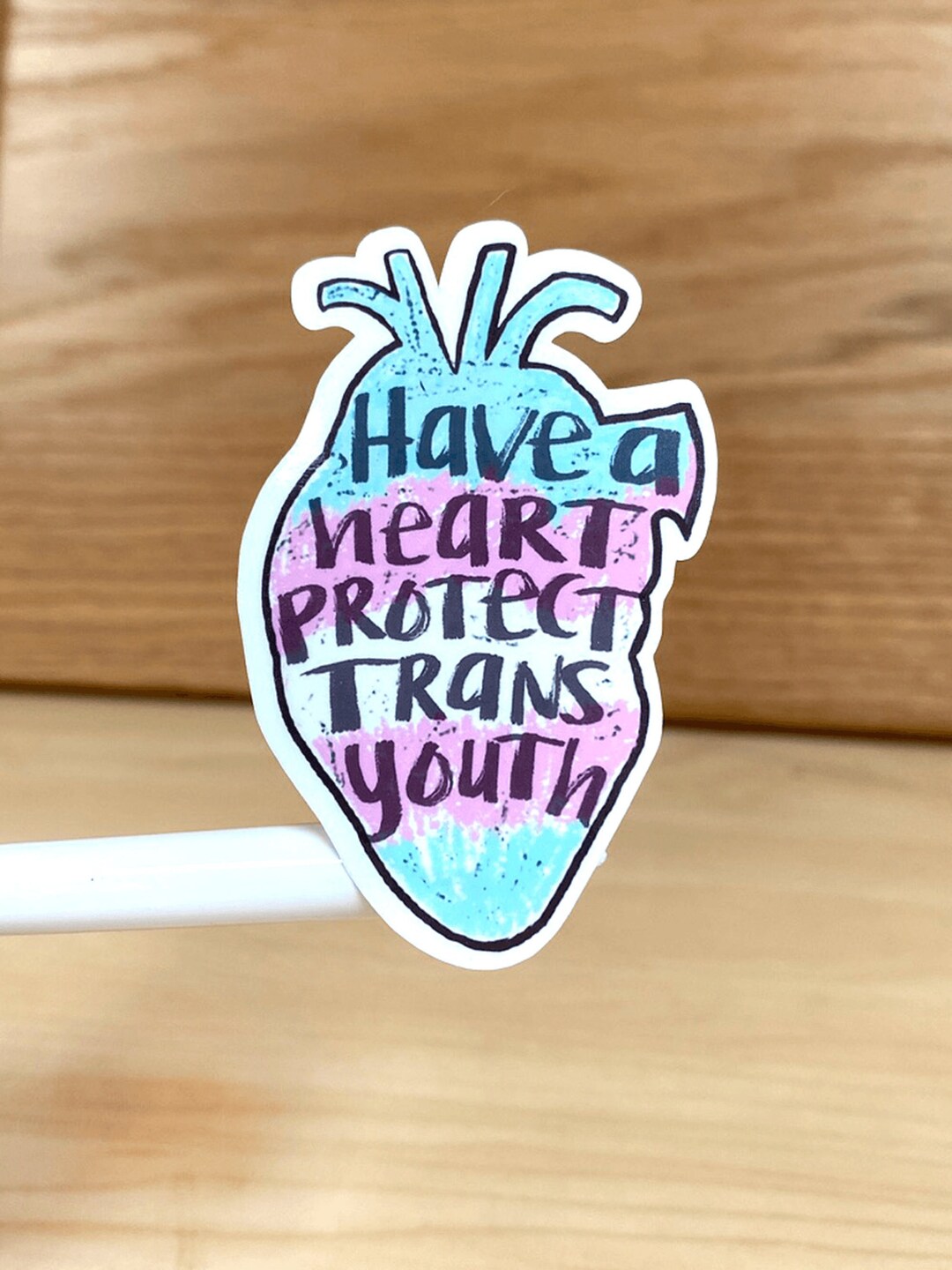 Have a Heart Protect Trans Youth Sticker Transgender Support Decal for ...