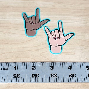 I Love You in American Sign Language ASL Sticker S41 - Etsy