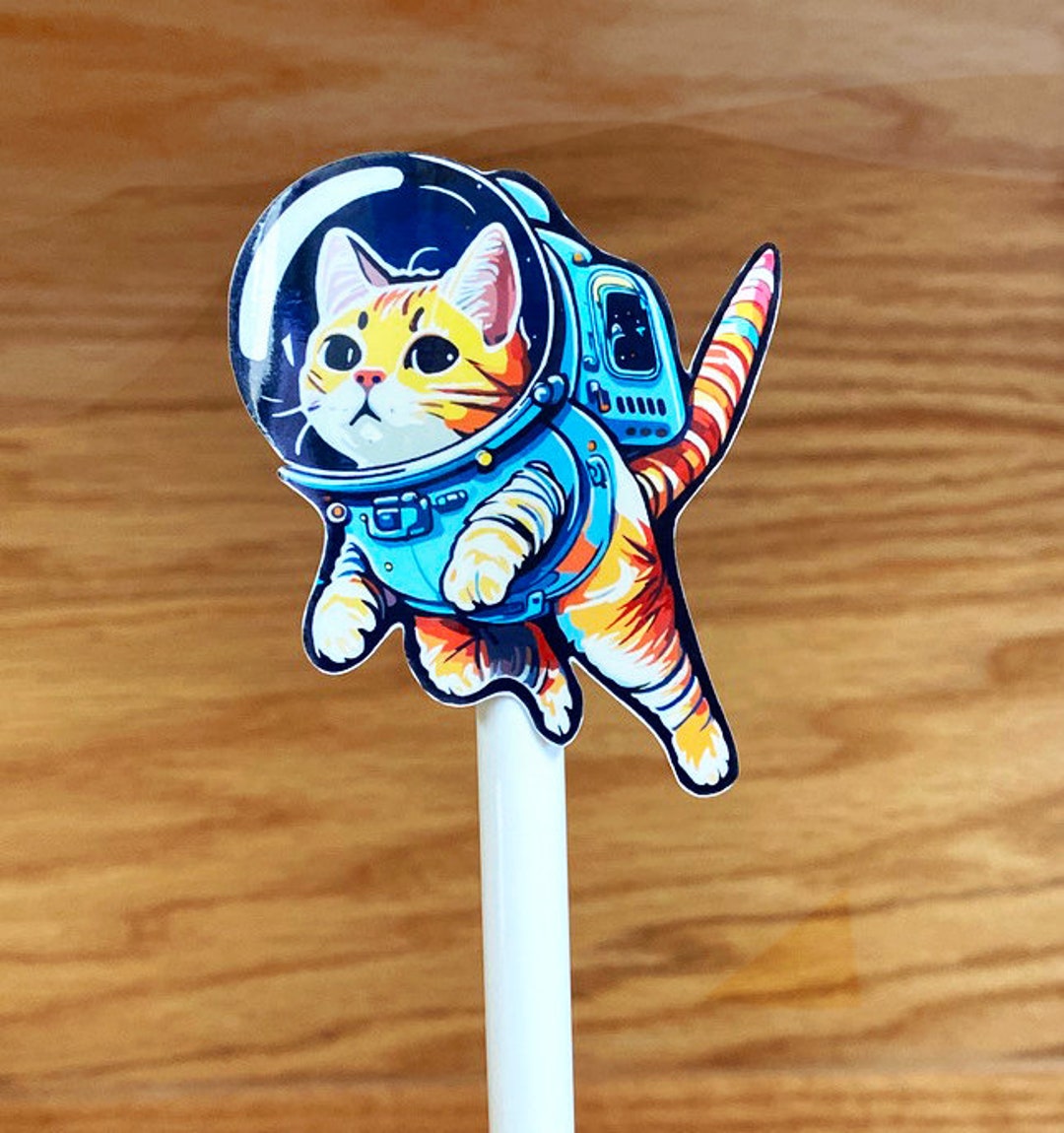 Cute Cat in Astronaut Suit Sticker Adorable Astrocat Stickers - Etsy
