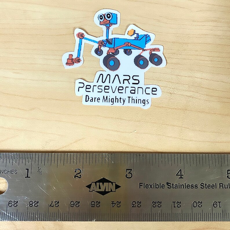 Mars Rover Perseverance 2020 Sticker Dare Mighty Things | Etsy