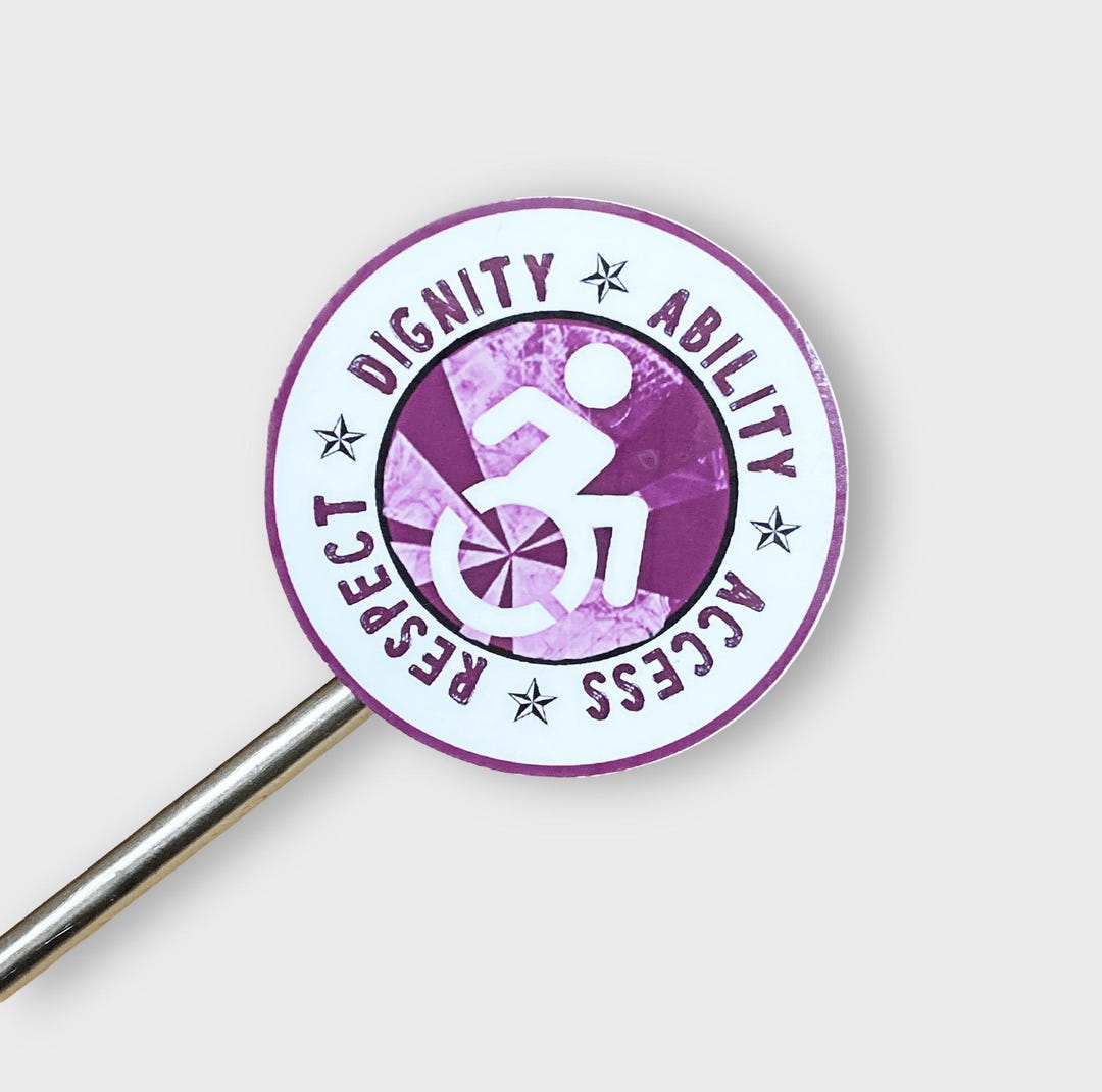 Disability Sticker Disabled Activist Decal for Bottles Laptops Phones ...
