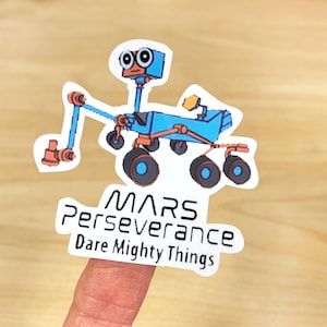 Mars Rover Perseverance 2020 Sticker Dare Mighty Things NASA Vinyl ...