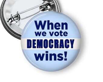 Voting Rights Pin Make Voting Free Fair Easy Pinback Buttons - Etsy