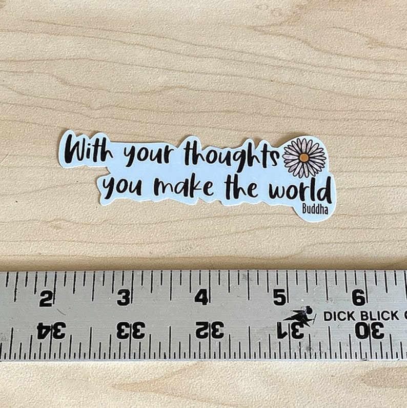 Positive Affirmation Stickers Inspiring Quote Vinyl Decal - Etsy