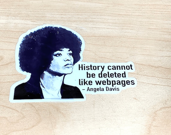 Angela Davis Quote Sticker Black Lives Matter BLM Movement - Etsy