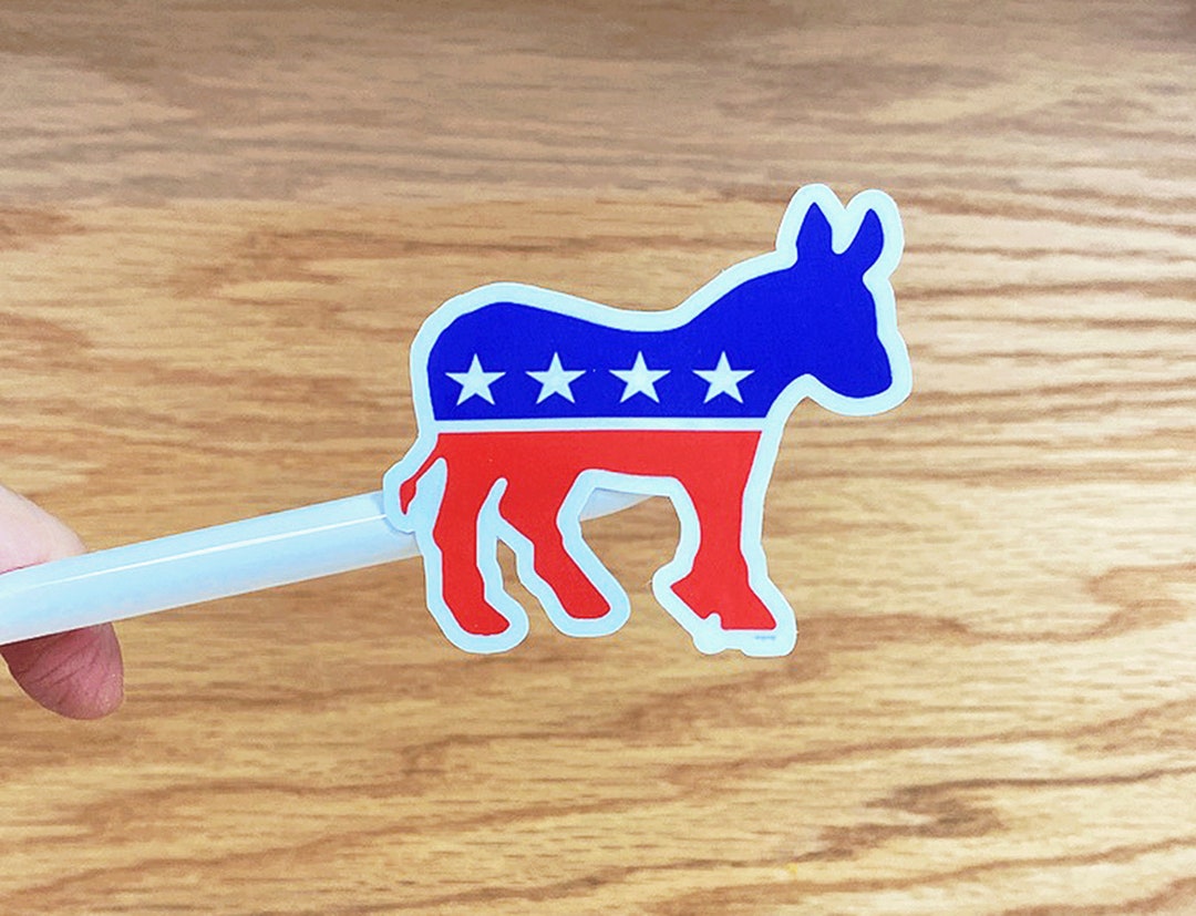Democratic Donkey Sticker 2024 Democratic Election Stickers - Etsy