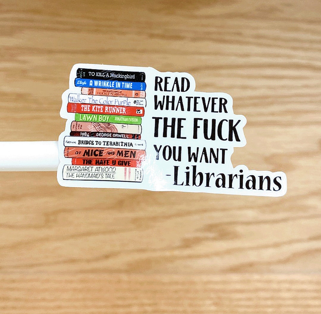 Banned Books Sticker Librarian Protecting Your Right to Read Stickers I ...