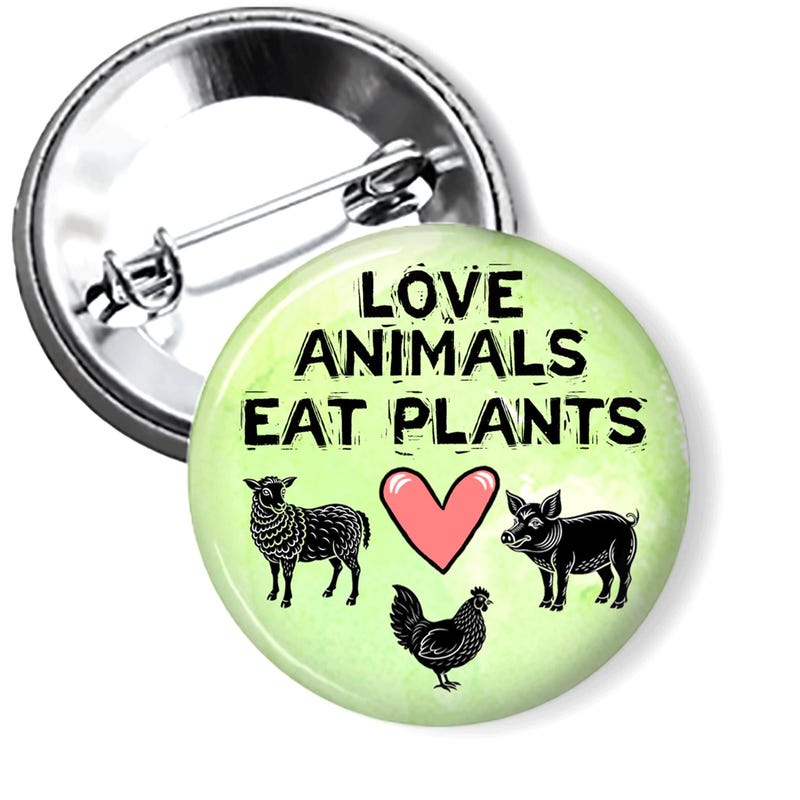 Vegan Pin - Etsy