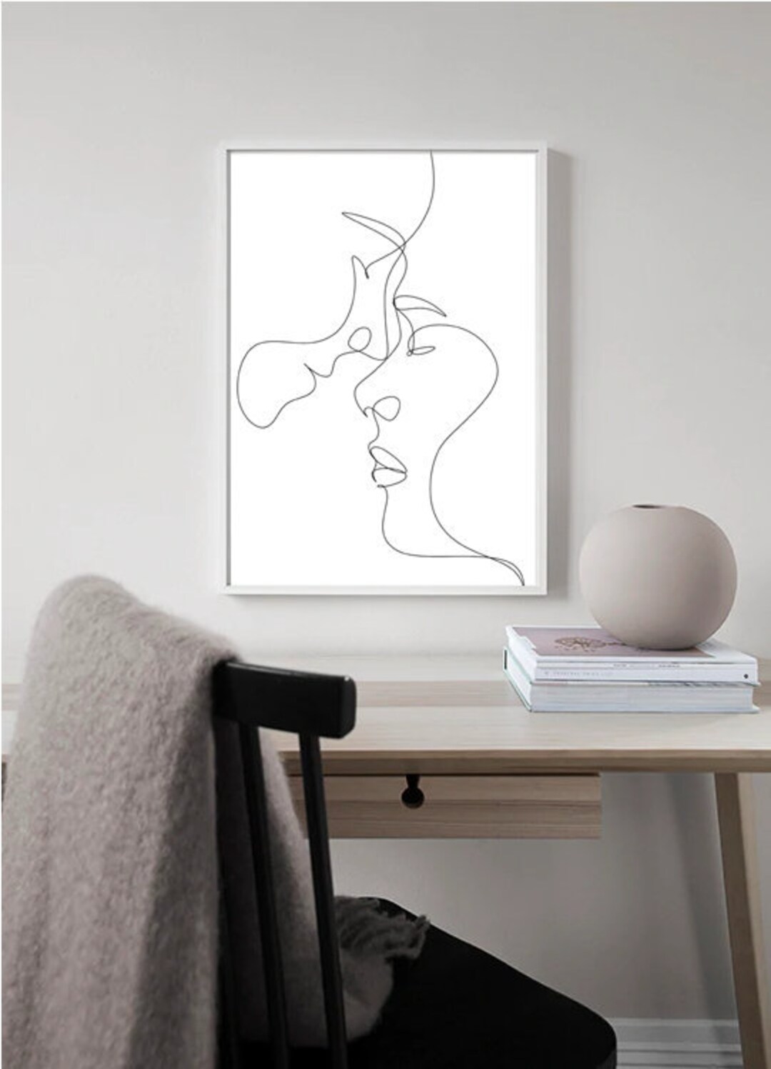 Love Line Art, ''we Are One'', Line Couple,print, Love Poster, One Line ...