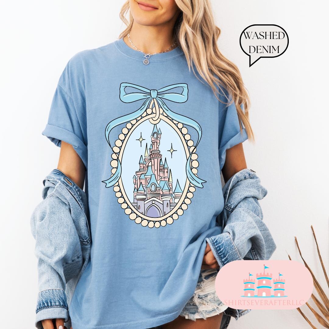 Comfort Color® Disney Castle Shirt, Princess Castle Sketch, Magical ...
