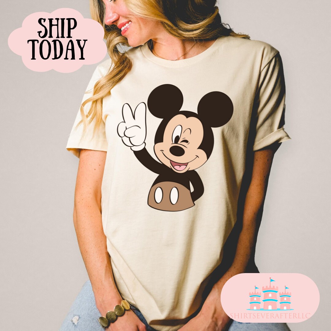 Disney Mickey Peace Out Shirt, Vintage Mickey Shirt, Disney Mouse Shirt ...